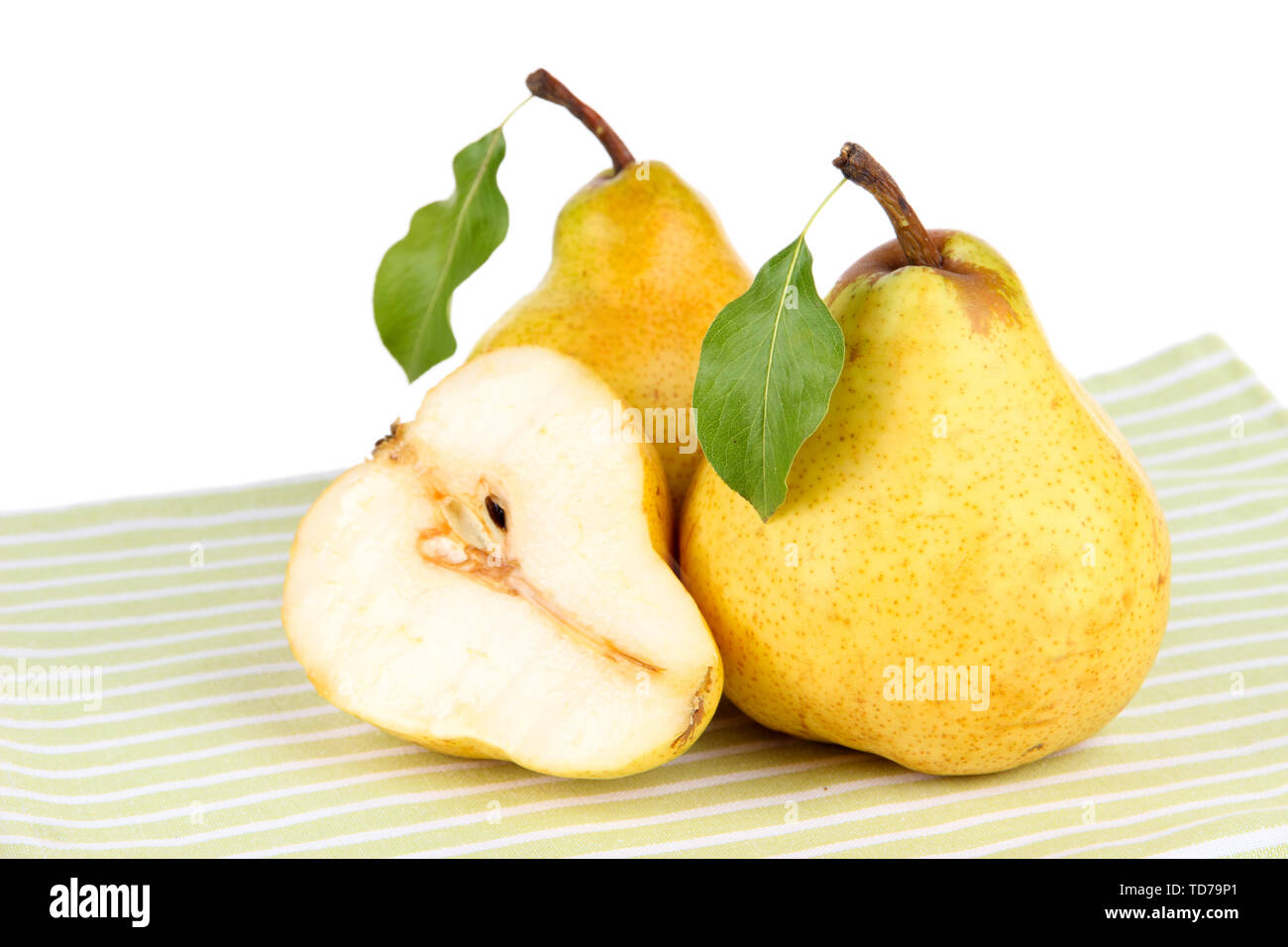 Juicy pears isolated on white Stock Photo - Alamy