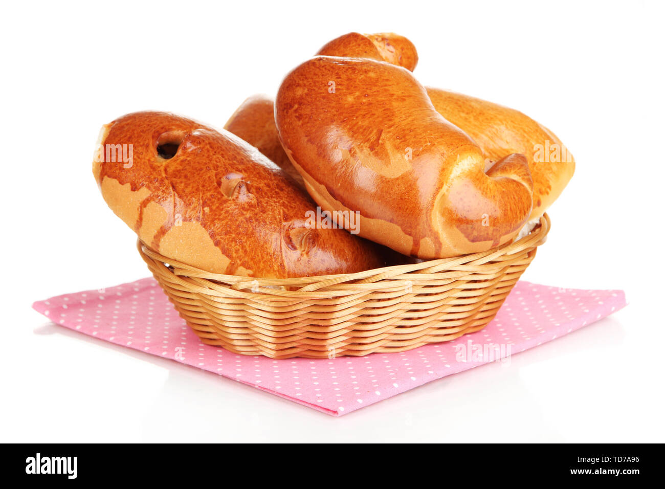 Variety of bread isolated on white Stock Photo - Alamy