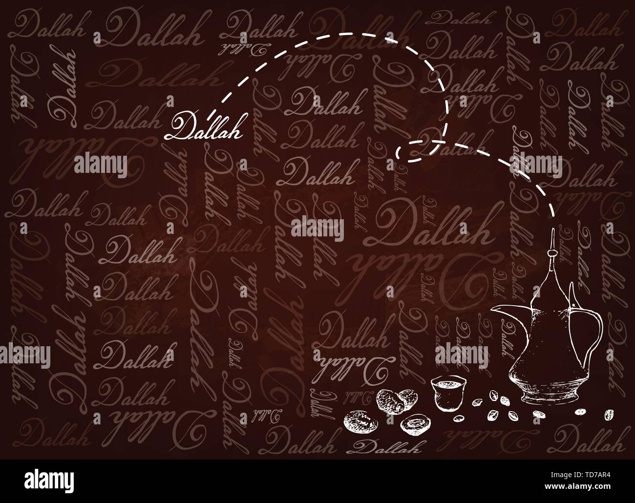 Qahwa arabia Stock Vector Images - Alamy