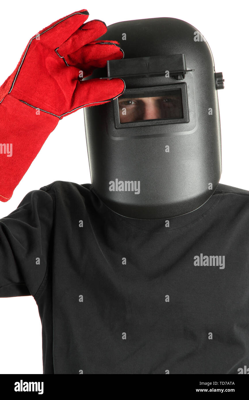 Portrait builder welding metal on hi-res stock photography and images ...