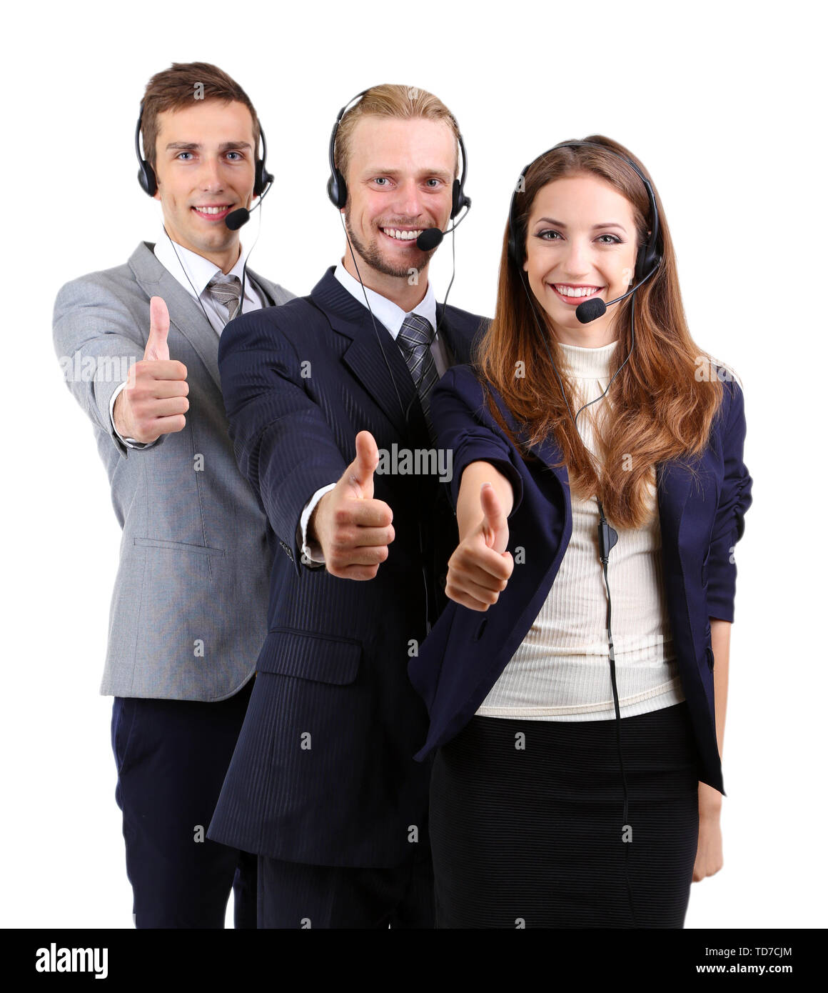 Business partners isolated on white Stock Photo - Alamy