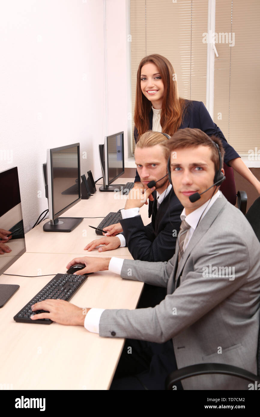 Operators stand hi-res stock photography and images - Alamy
