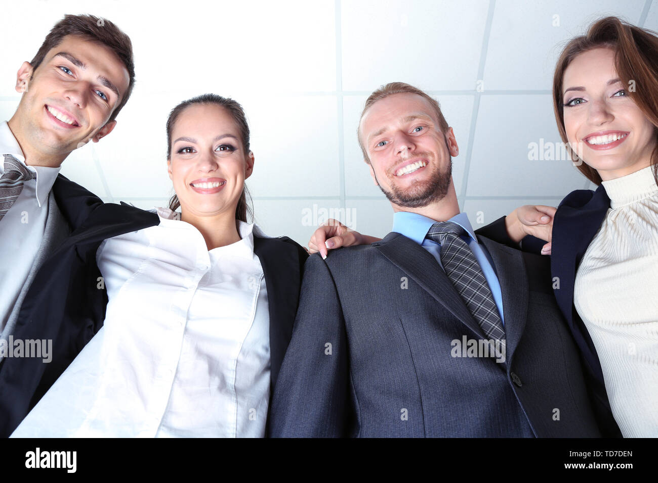 Group business people standing huddle hi-res stock photography and ...