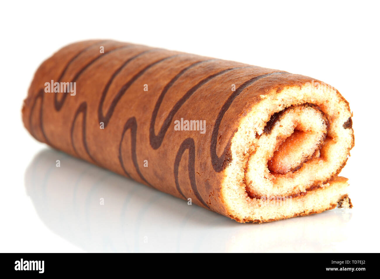 Sweet roll isolated on white Stock Photo - Alamy