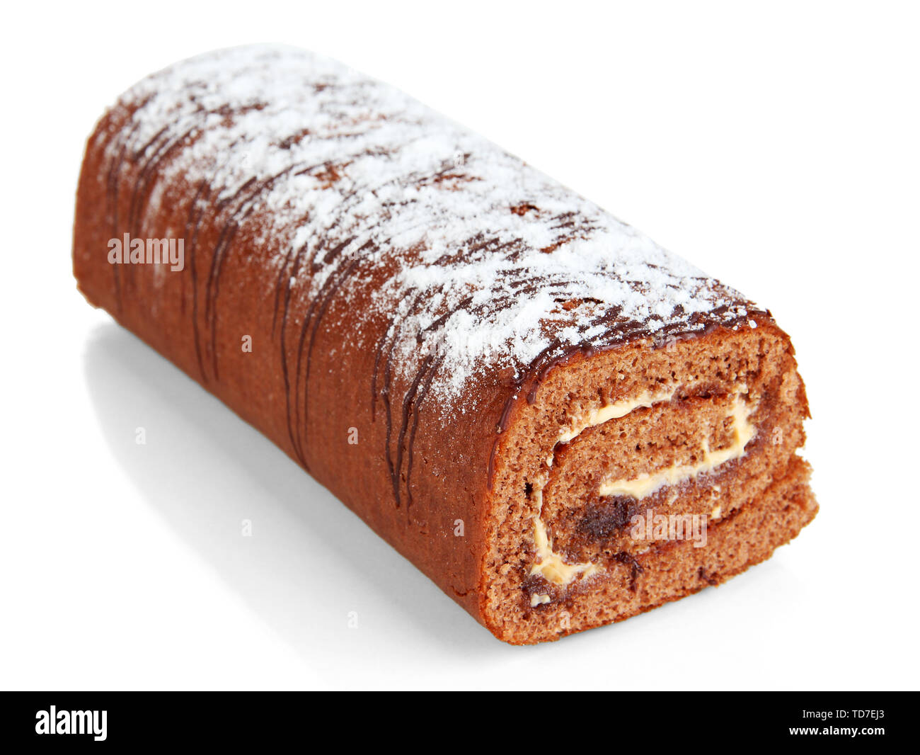 Sweet roll isolated on white Stock Photo - Alamy