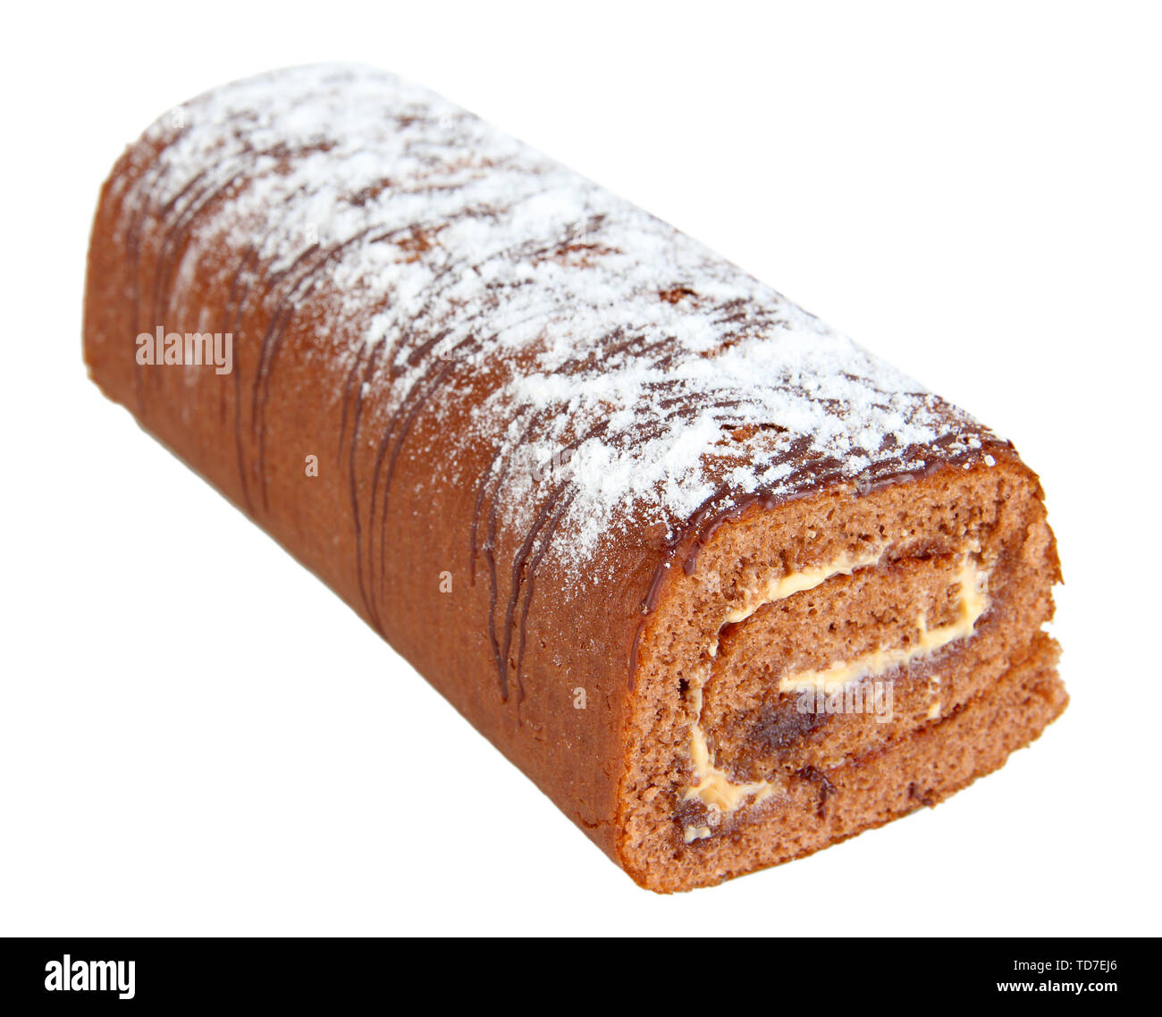 Sweet roll isolated on white Stock Photo - Alamy