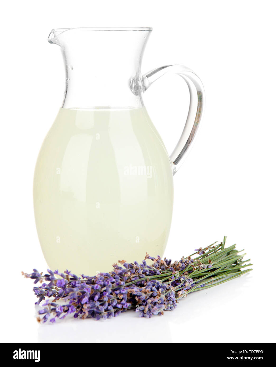 Lavender lemonade, isolated on white Stock Photo - Alamy