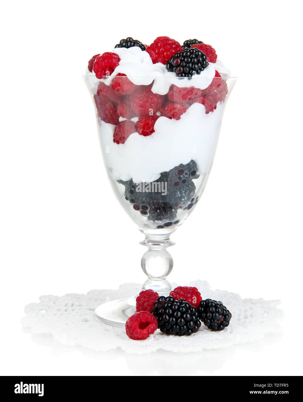 Cartoon Raspberry Parfait