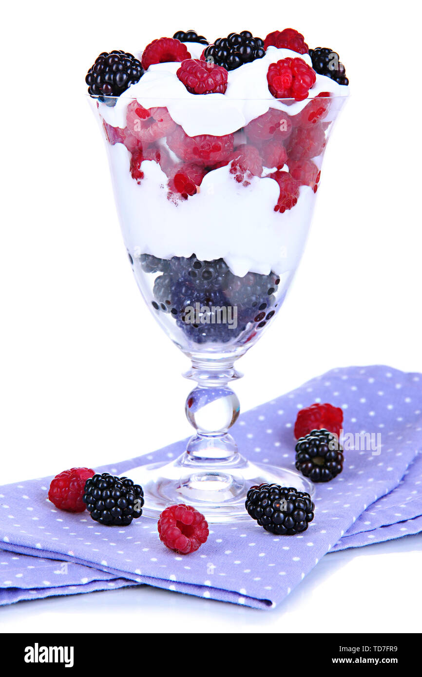 Cartoon Raspberry Parfait