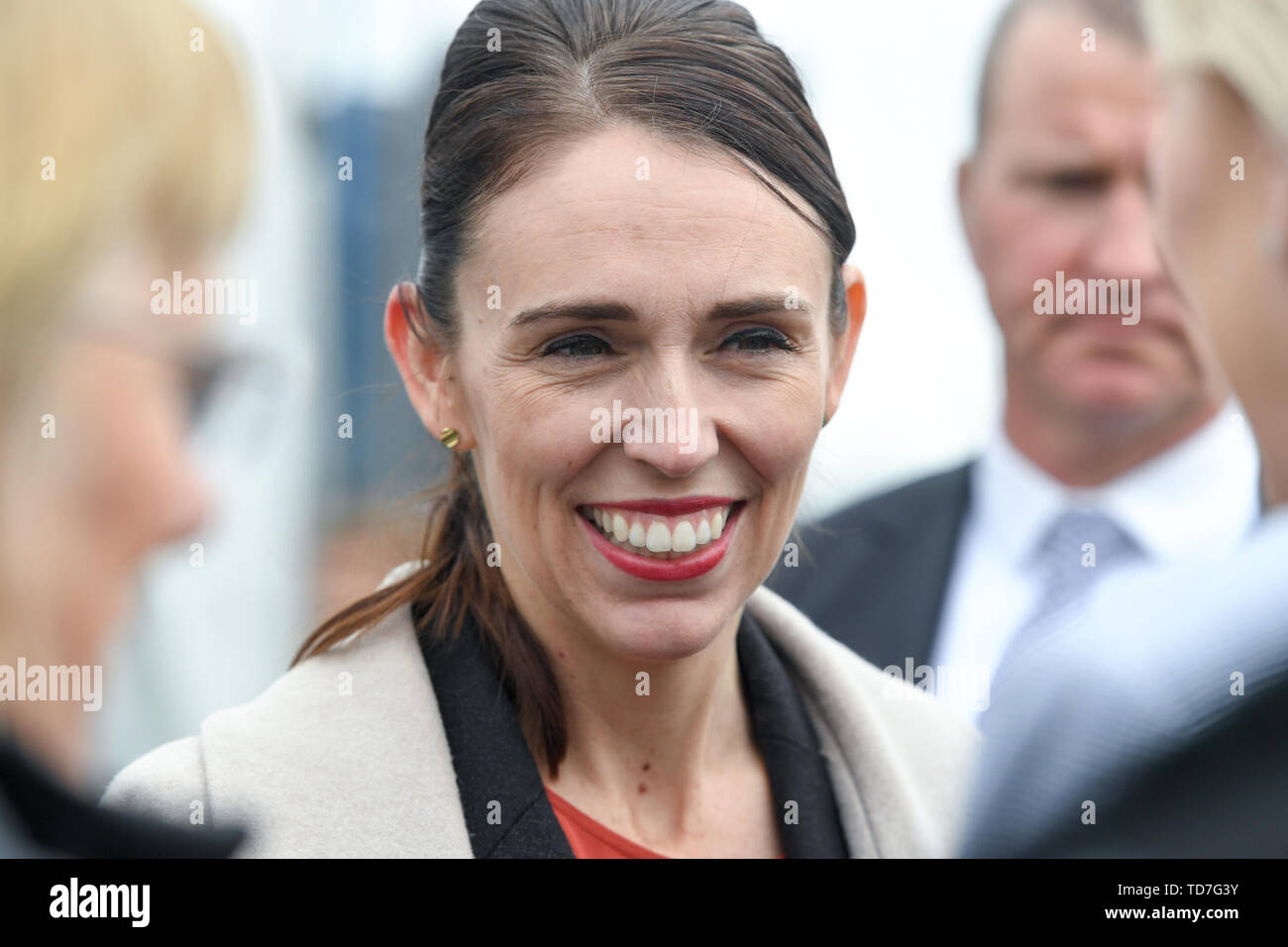 Hamilton, New Zealand. 12th June, 2019. New Zealand Prime Minister ...