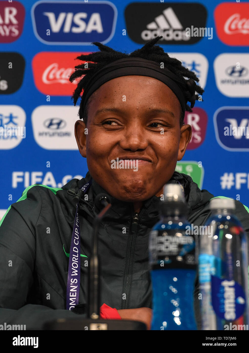 Paris, France. 12th June, 2019. Goalkeeper Andile Dlamini of South ...
