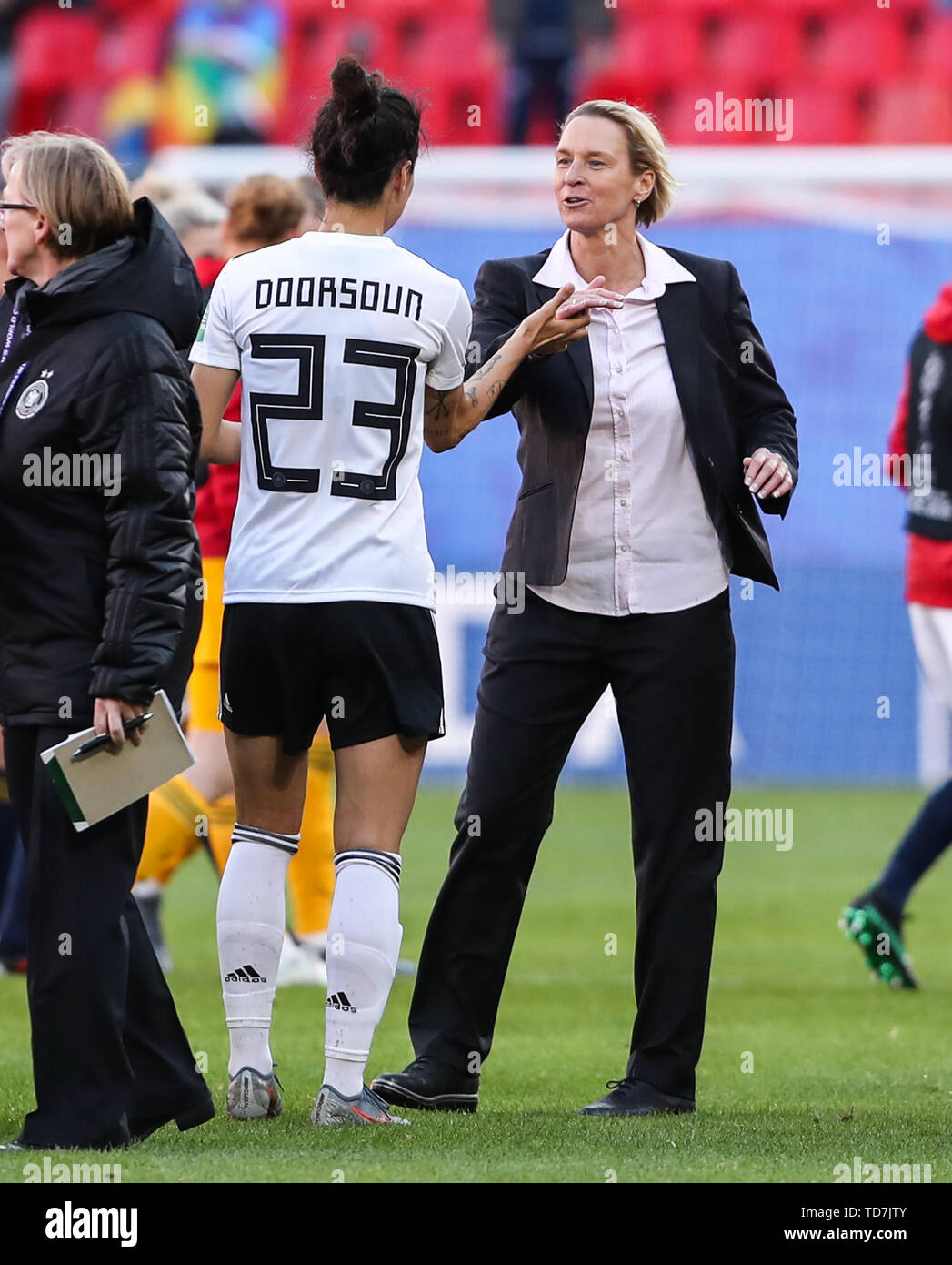 Valenciennes, France. 12th June, 2019. Head coach Martina Voss ...
