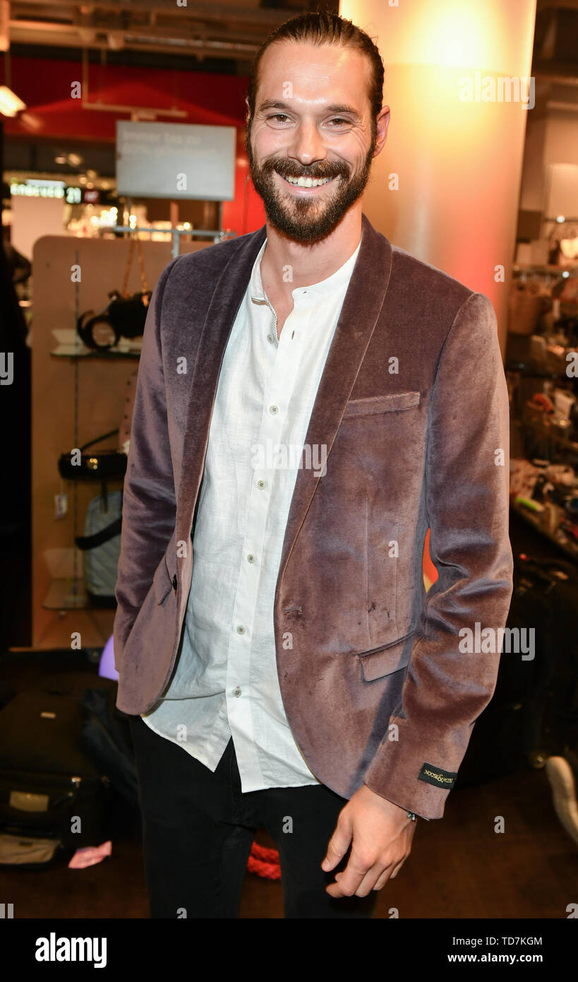 Berlin, Germany. 12th June, 2019. Model Simon Lorinser comes to an ...