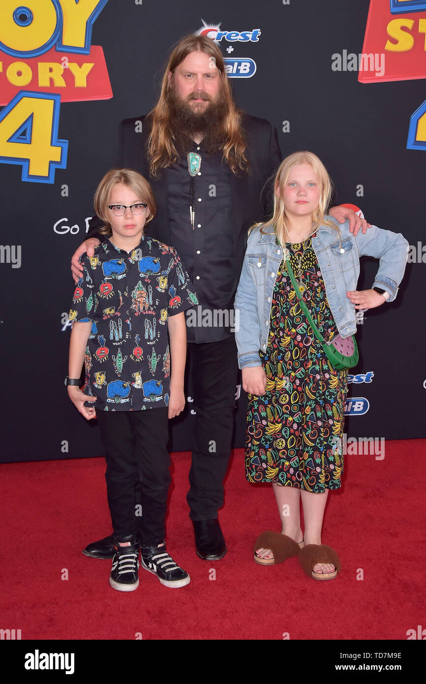 Los Angeles, USA. 11th June, 2019. Chris Stapleton with his children at ...