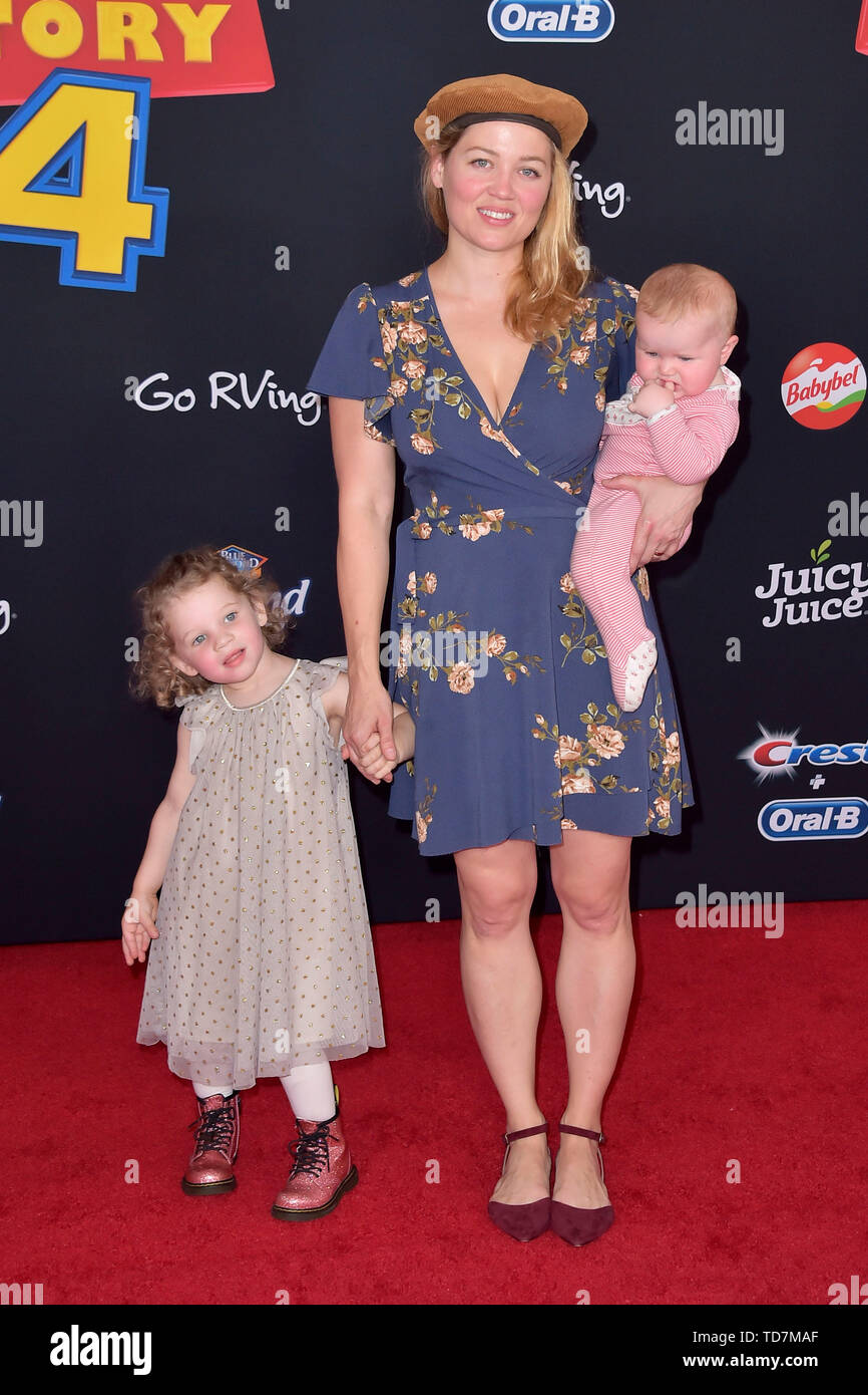 Los Angeles, USA. 11th June, 2019. Erika Christensen with her children ...