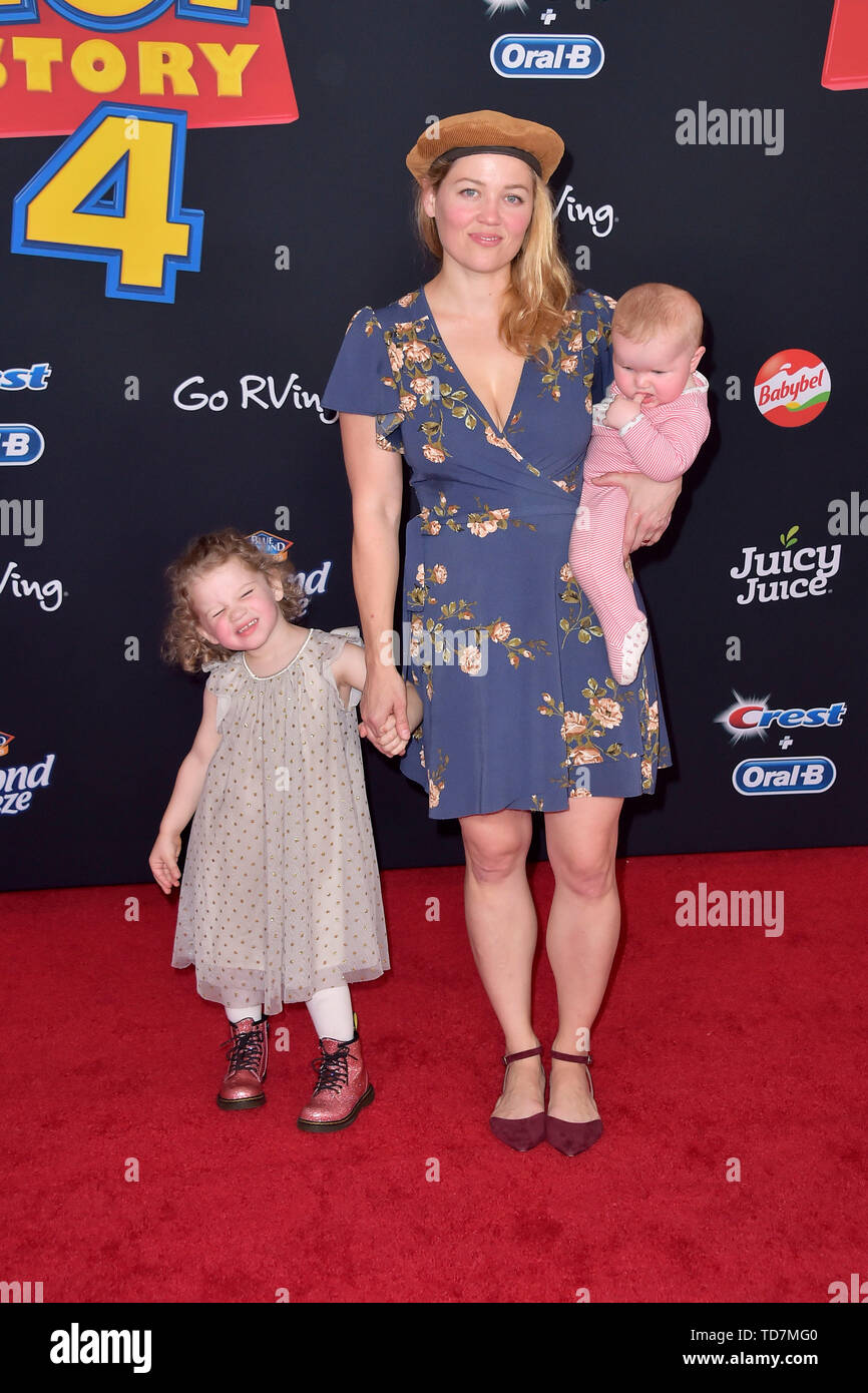 Los Angeles, USA. 11th June, 2019. Erika Christensen with her children ...