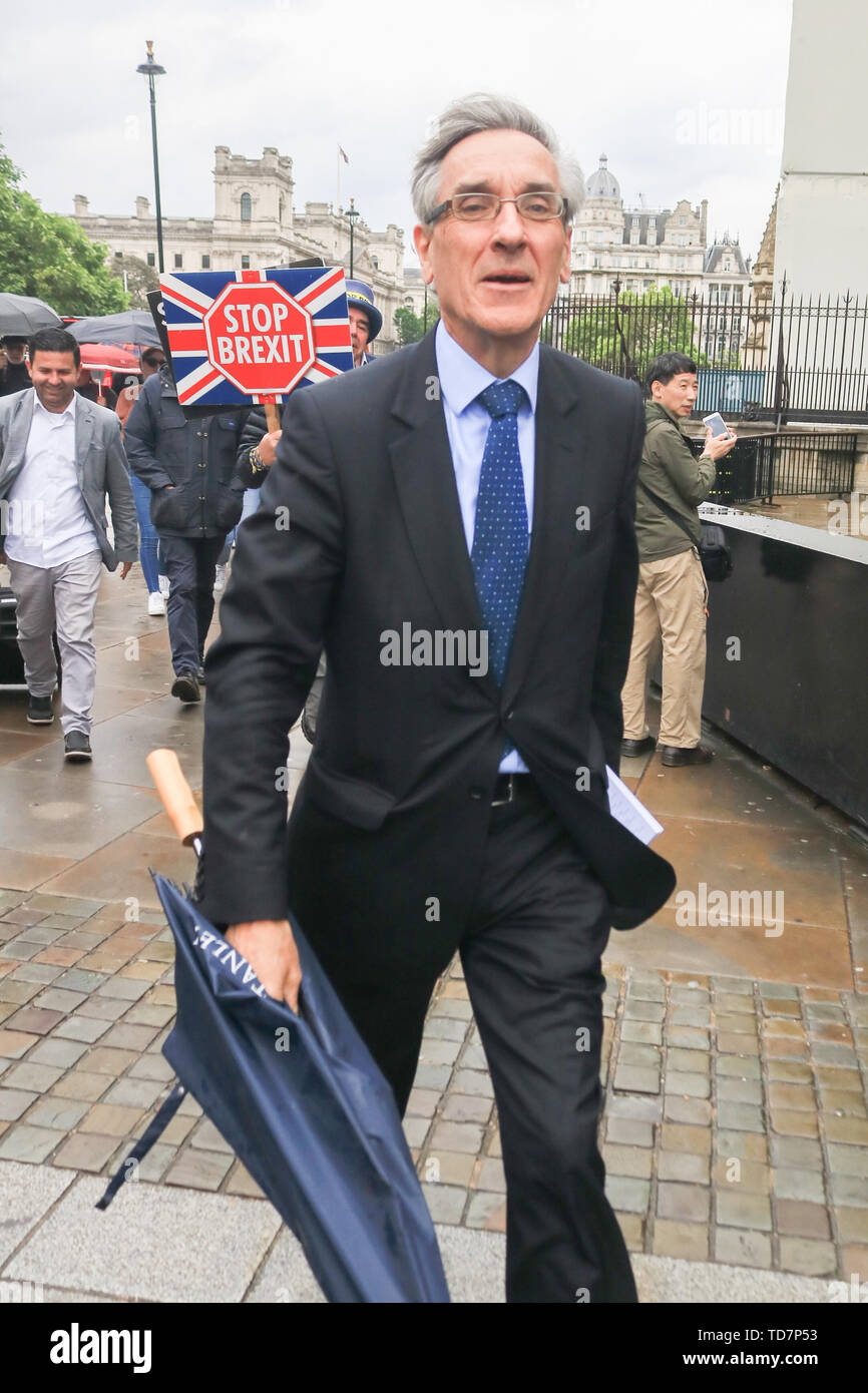 London, UK. 13th June 2019. Conservative MP John Redwood who is a ...