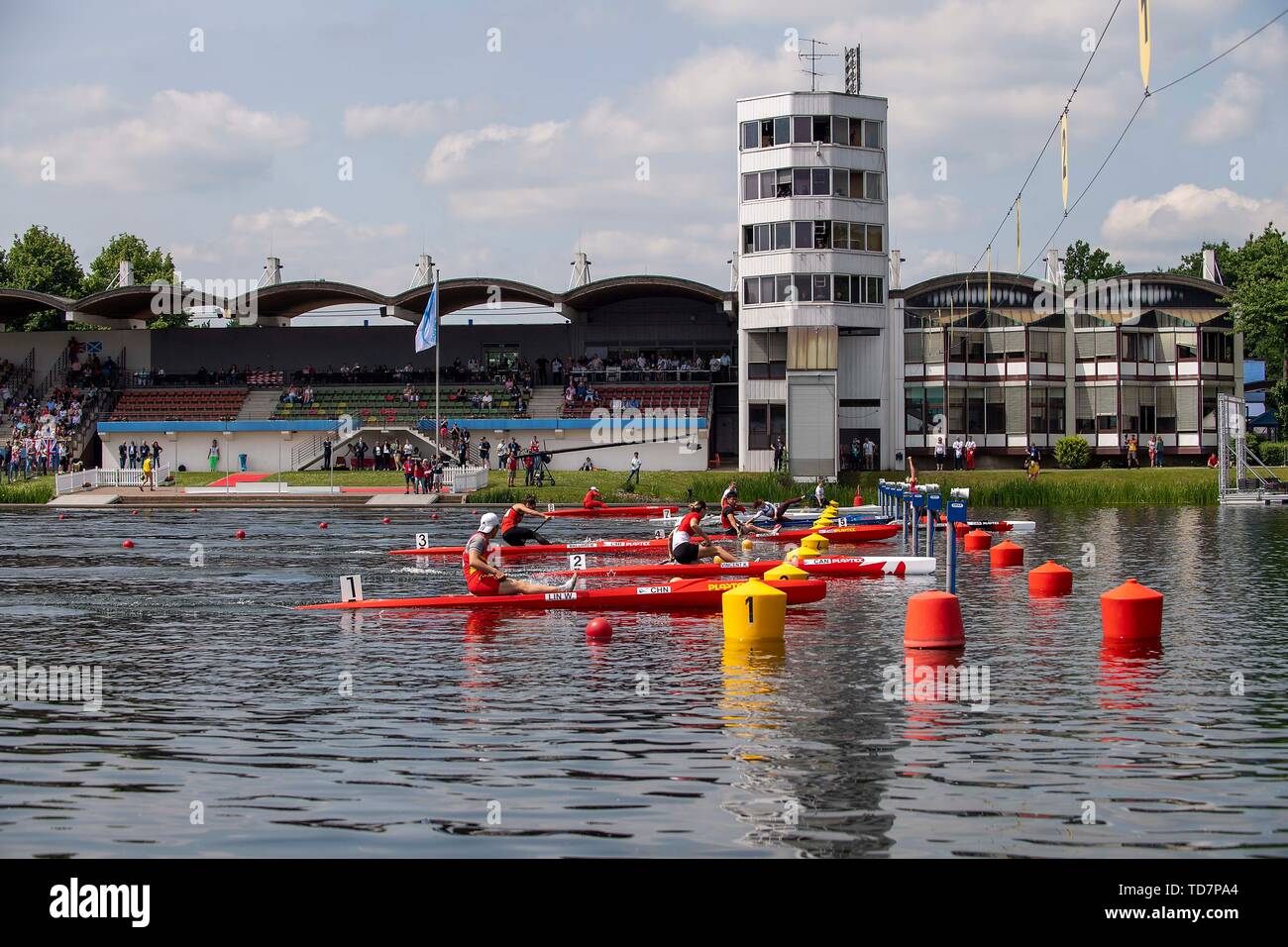 Duisburg, Deutschland. 01st June, 2019. Feature, finish at the regatta ...