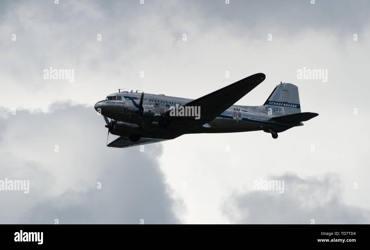 Fassberg, Germany. 13th June, 2019. A raisin bomber type Douglas C-47 ...