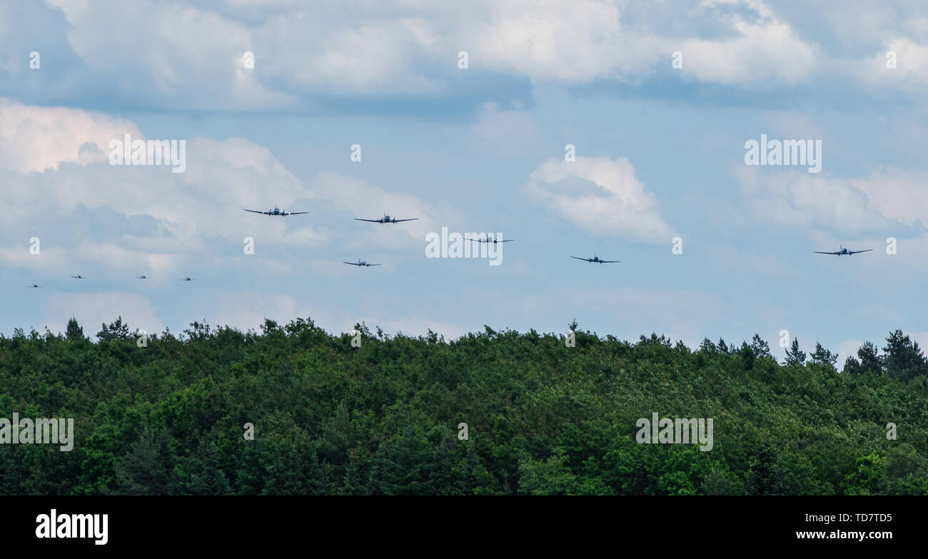 Fassberg, Germany. 13th June, 2019. Raisin bomber type Douglas C-47 ...