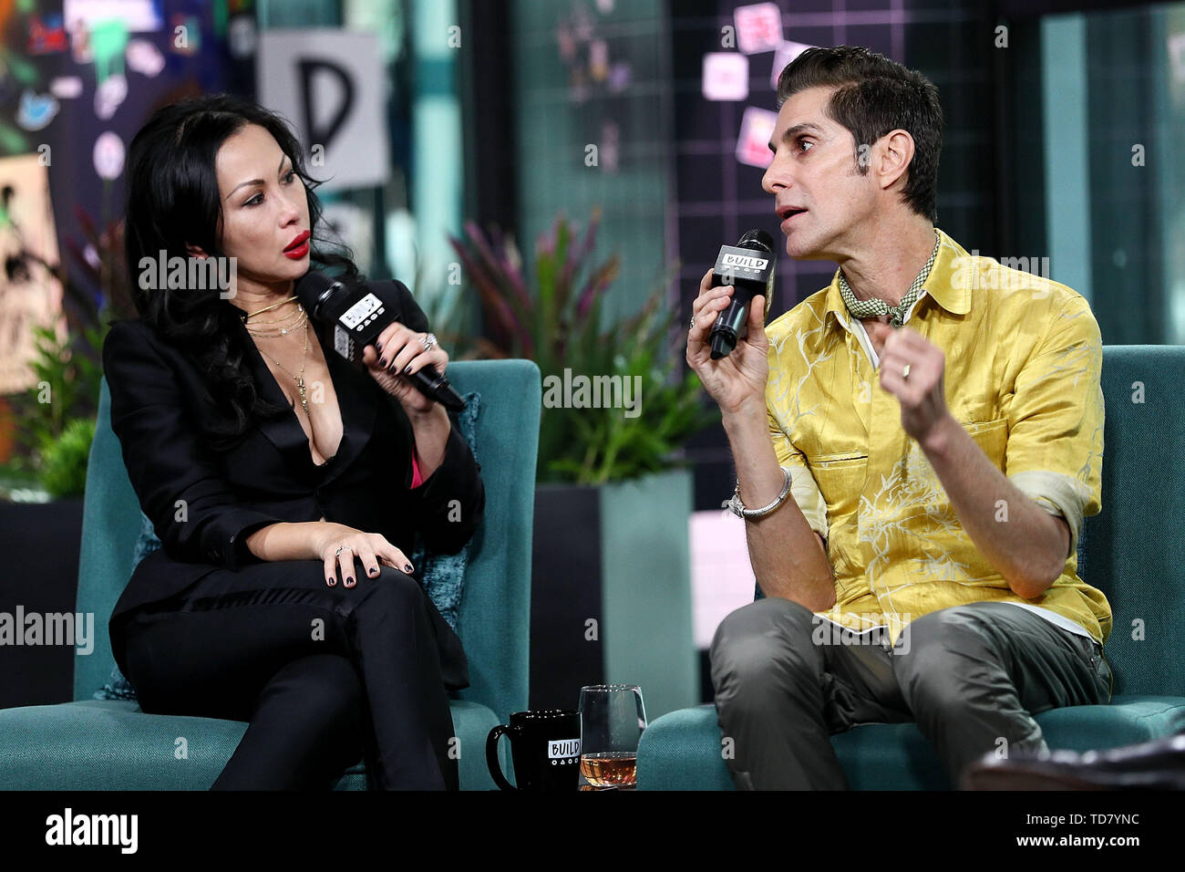 New York, USA. 13 June, 2019. Etty Lau Farrell, Perry Farrell at the ...