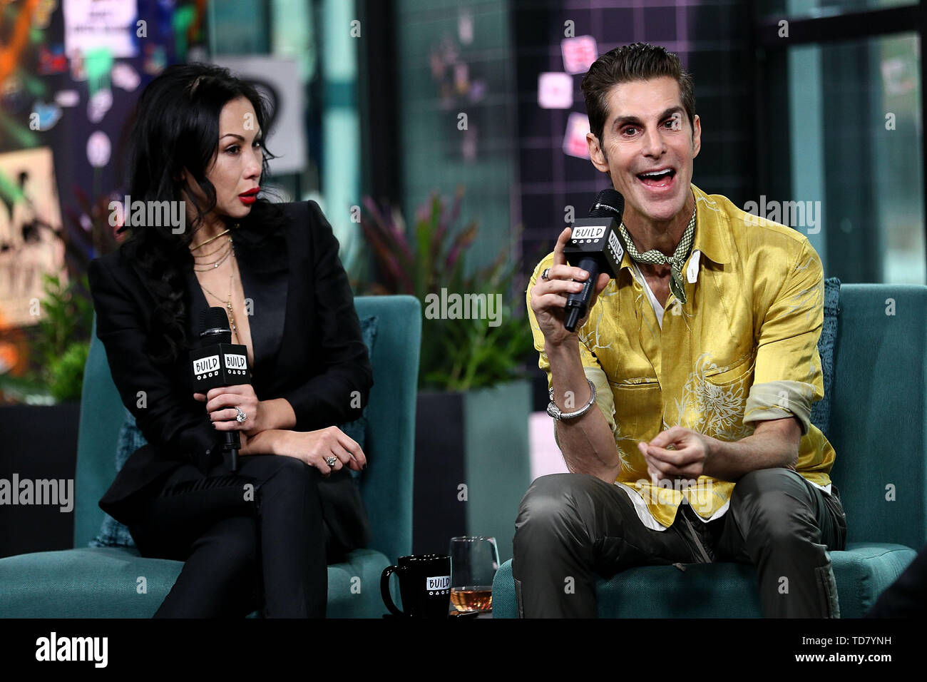New York, USA. 13 June, 2019. Etty Lau Farrell, Perry Farrell at the ...