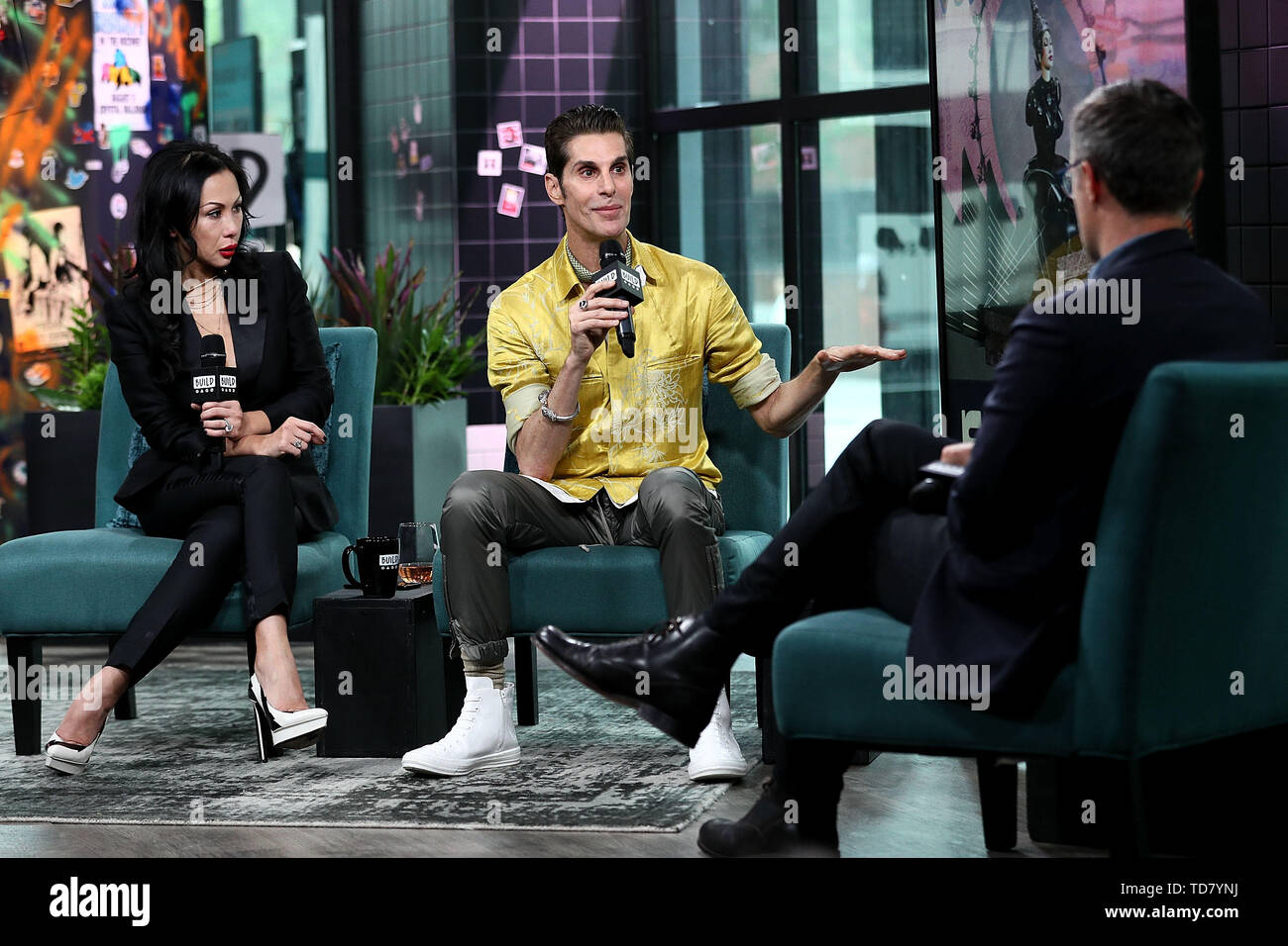 New York, USA. 13 June, 2019. Etty Lau Farrell, Perry Farrell at the ...