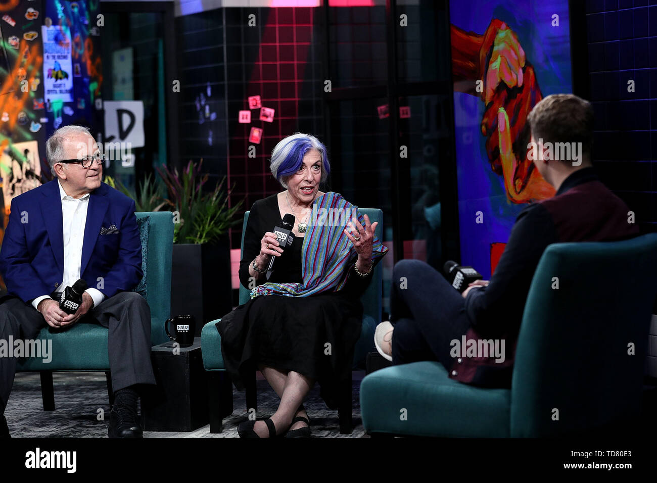 New York, USA. 13 June, 2019. Hank Plante, Alison Moed at the BUILD ...