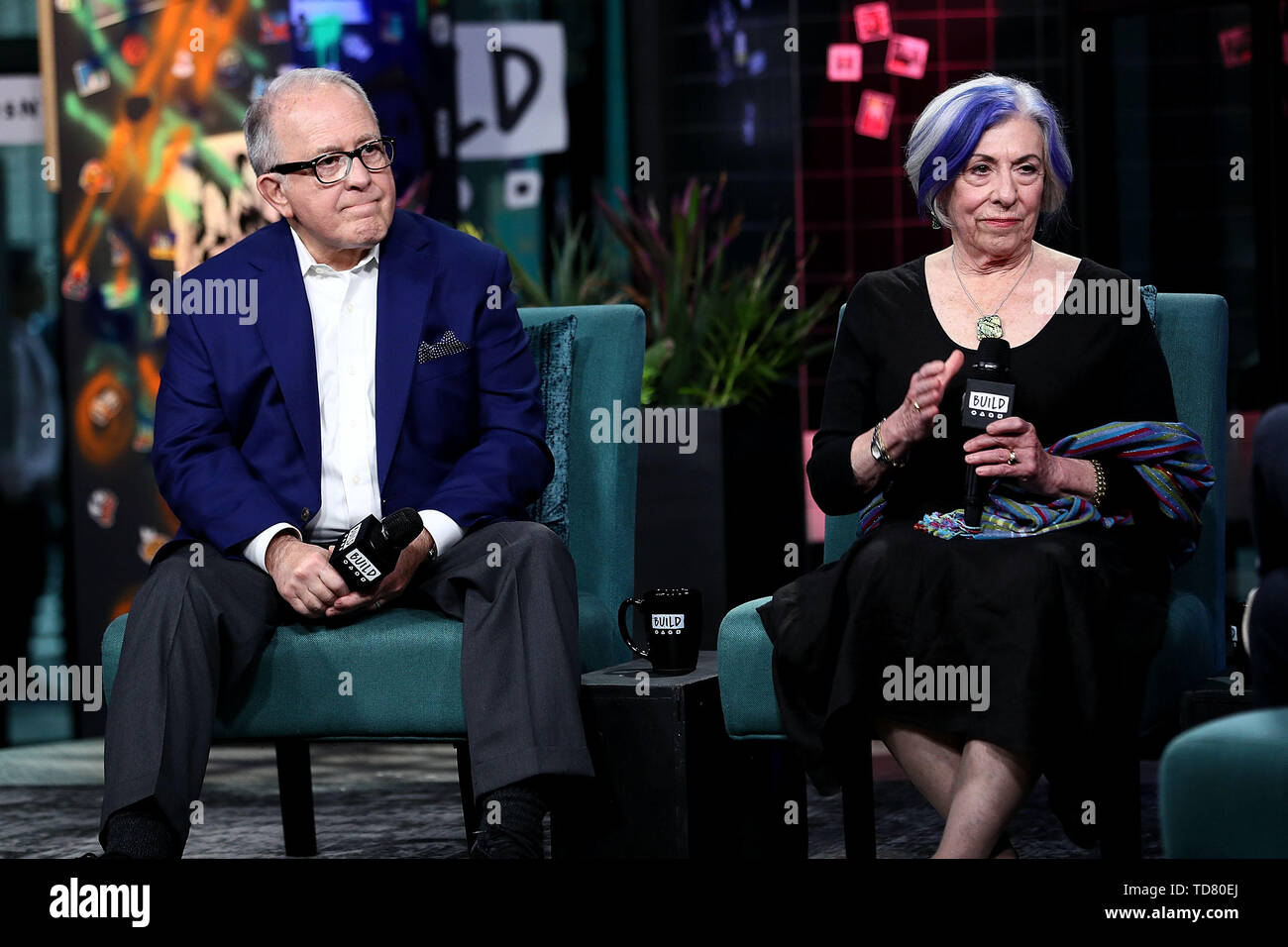 New York, USA. 13 June, 2019. Hank Plante, Alison Moed at the BUILD ...