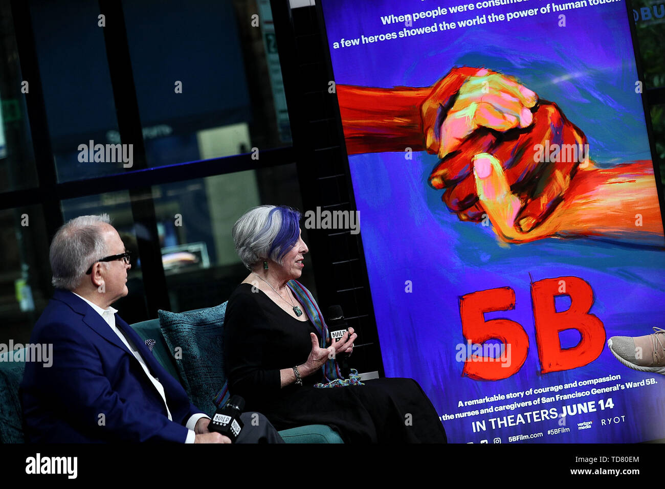 New York, USA. 13 June, 2019. Hank Plante, Alison Moed at the BUILD ...
