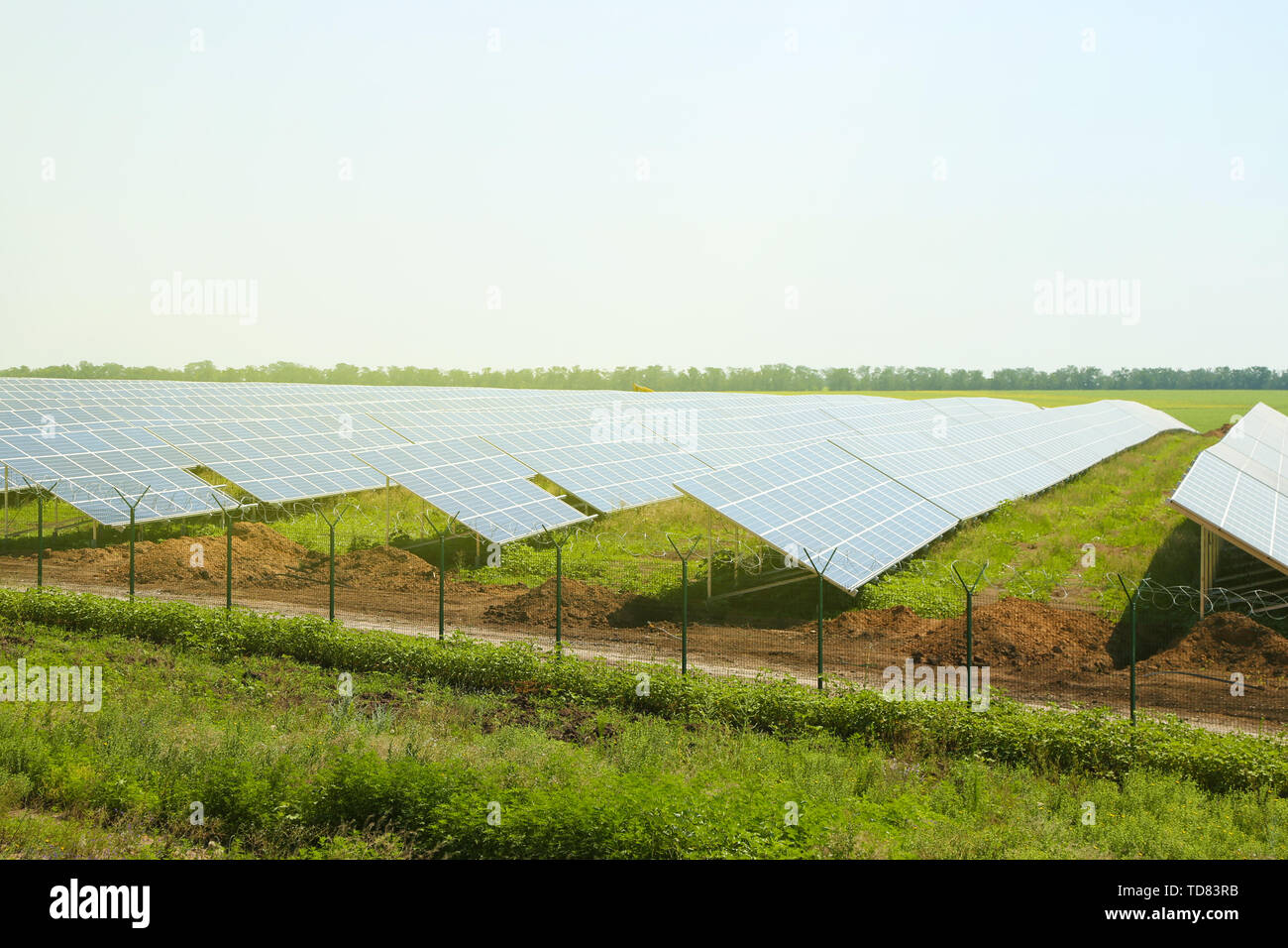 Solar panels, outside Stock Photo - Alamy
