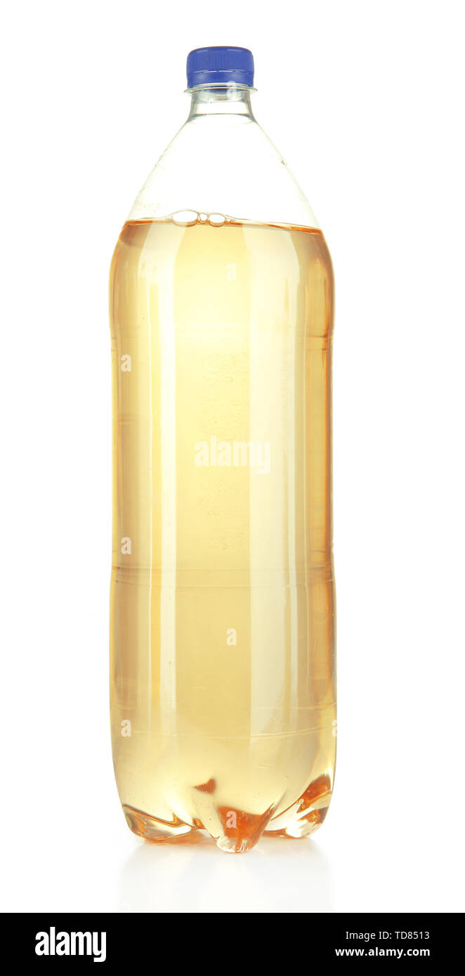 Bottle with tasty drink, isolated on white Stock Photo - Alamy