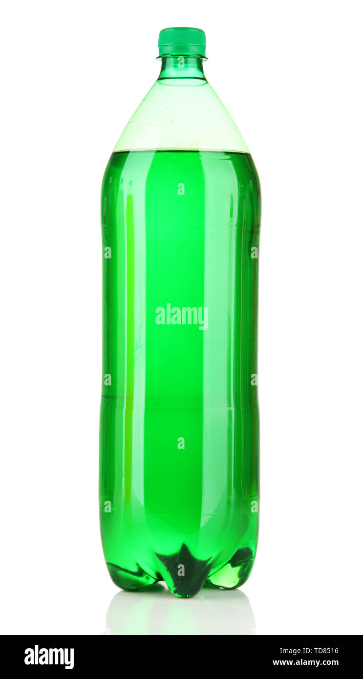 Bottle with tasty drink, isolated on white Stock Photo - Alamy