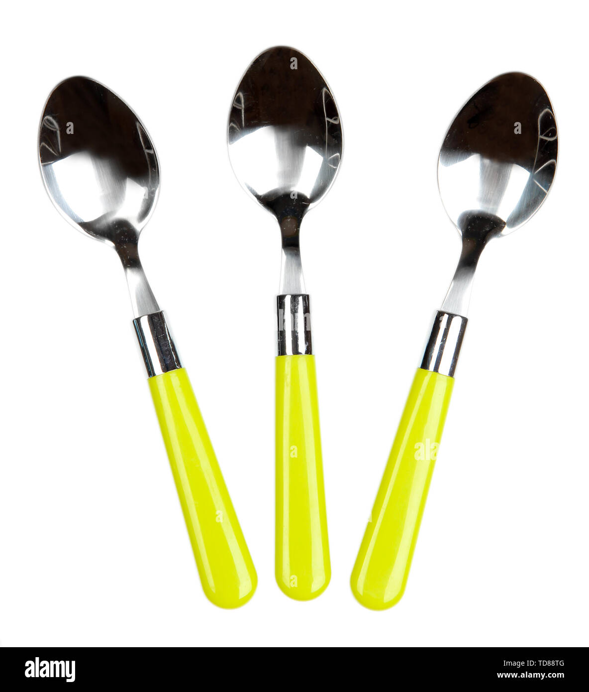 Spoons isolated on white Stock Photo - Alamy