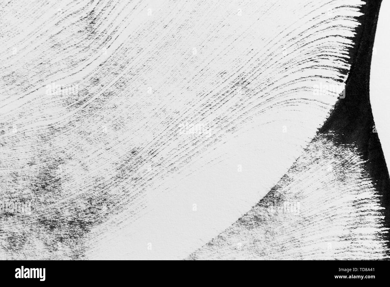 Black ink abstract stripes background. Hand drawn lines. Ink ...