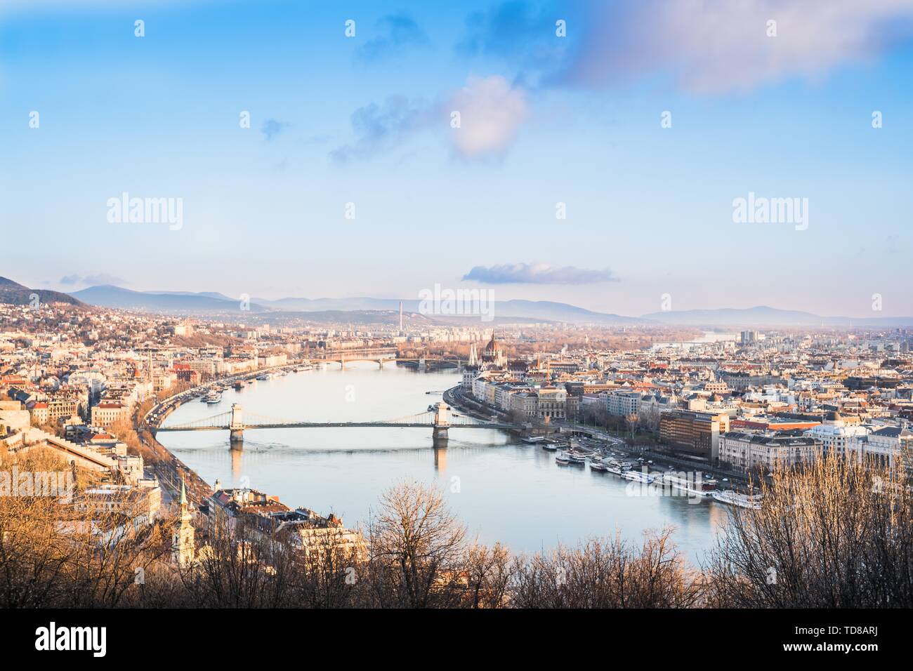 Aerial shot modern city bridges hi-res stock photography and images - Alamy