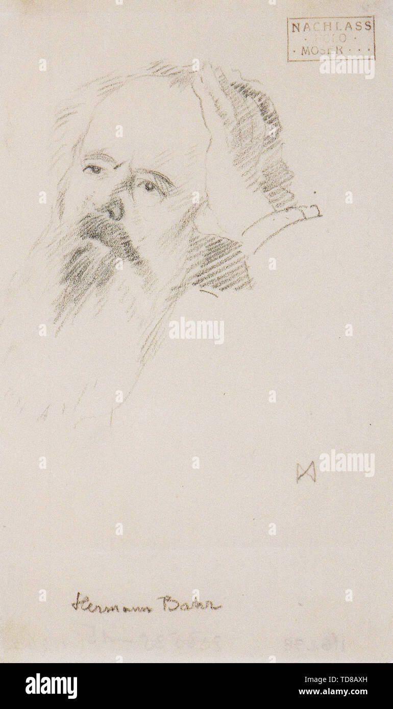 Koloman Moser - Hermann Bahr C 1904 Stock Photo - Alamy