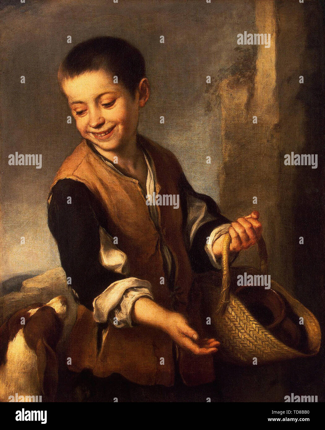 Bartolomé Esteban Murillo - Boy With Dog C 1650 Stock Photo - Alamy
