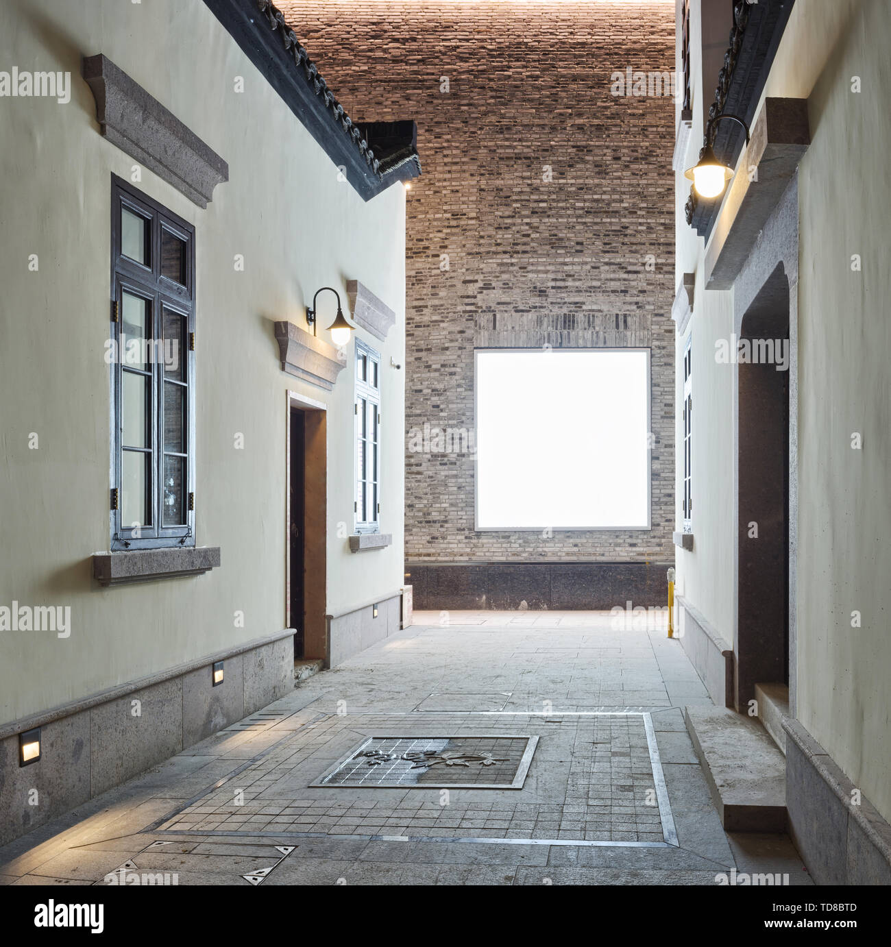 Modern archai zzed commercial photography Stock Photo - Alamy