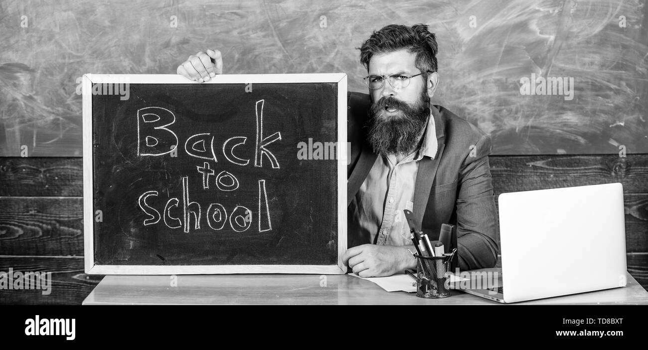 Welcome back to school back to school Black and White Stock Photos ...