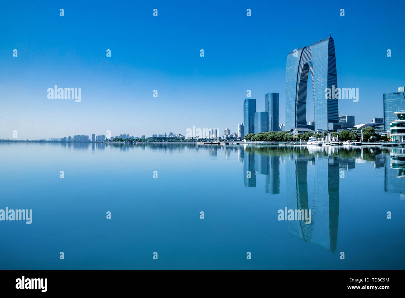 High rise building suzhou industrial park park hi-res stock photography ...