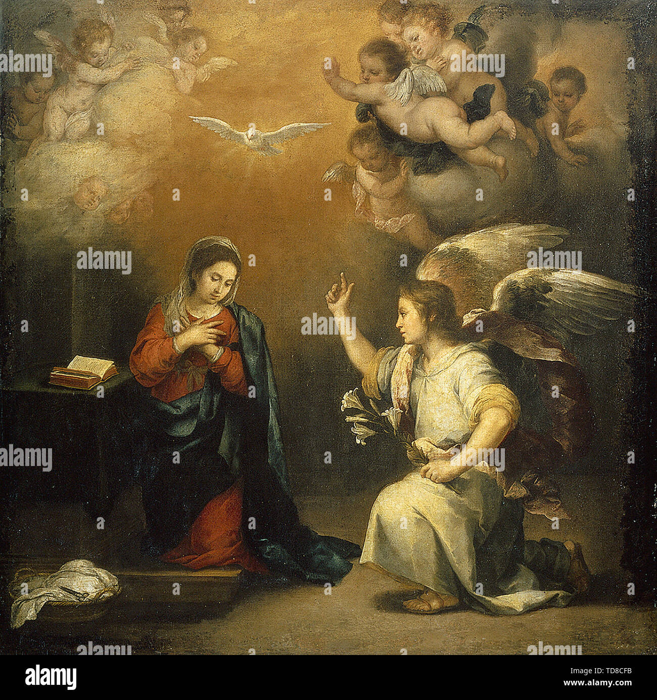 Bartolomé Esteban Murillo - Annunciation 1680 Stock Photo - Alamy