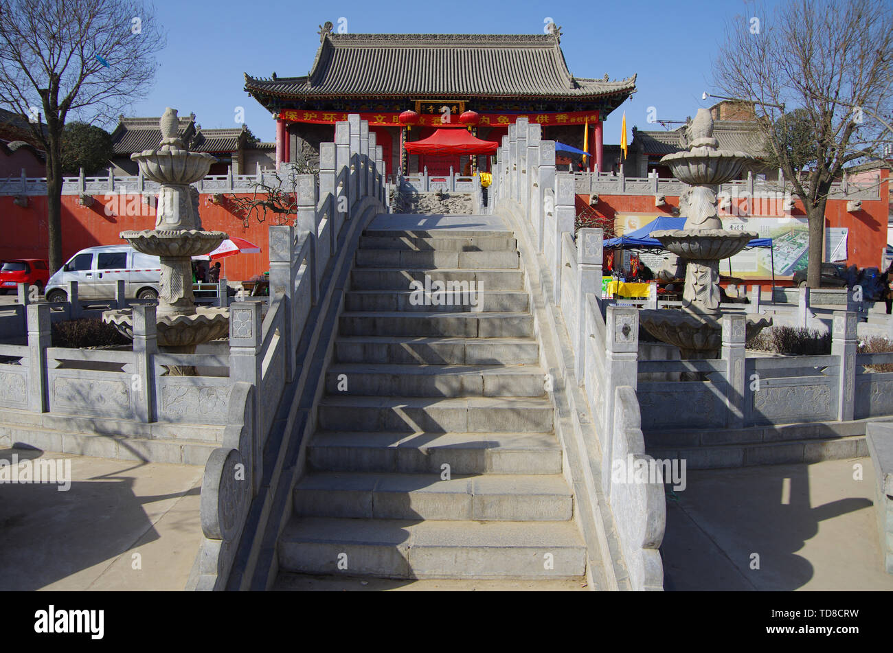 Ancient architecture of Xiangji Temple in Xi'an Stock Photo - Alamy