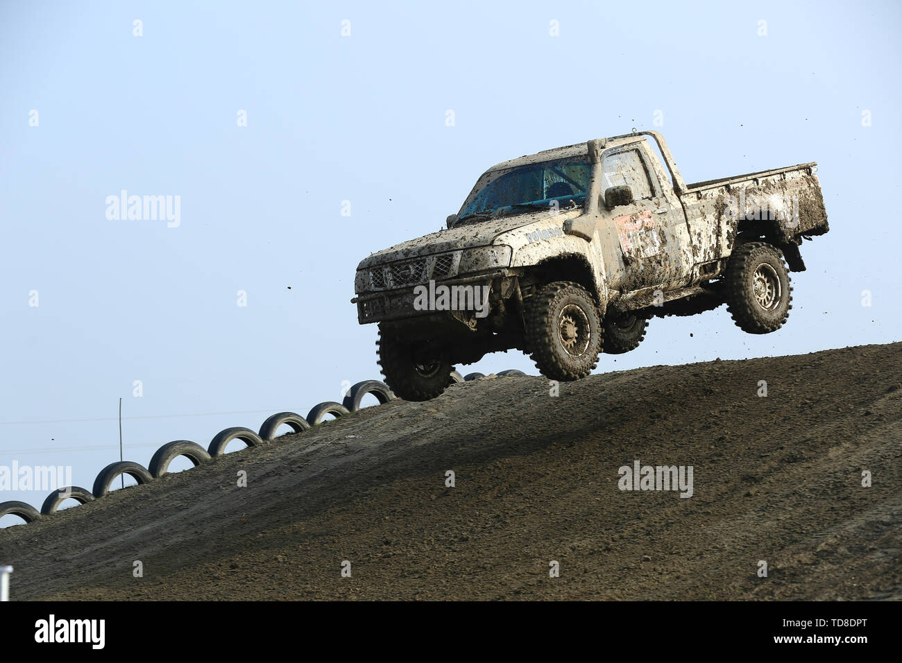 A wonderful moment in the car cross-country rally Stock Photo - Alamy