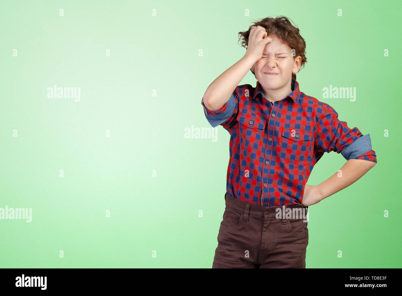 A boy who forgot something Stock Photo - Alamy