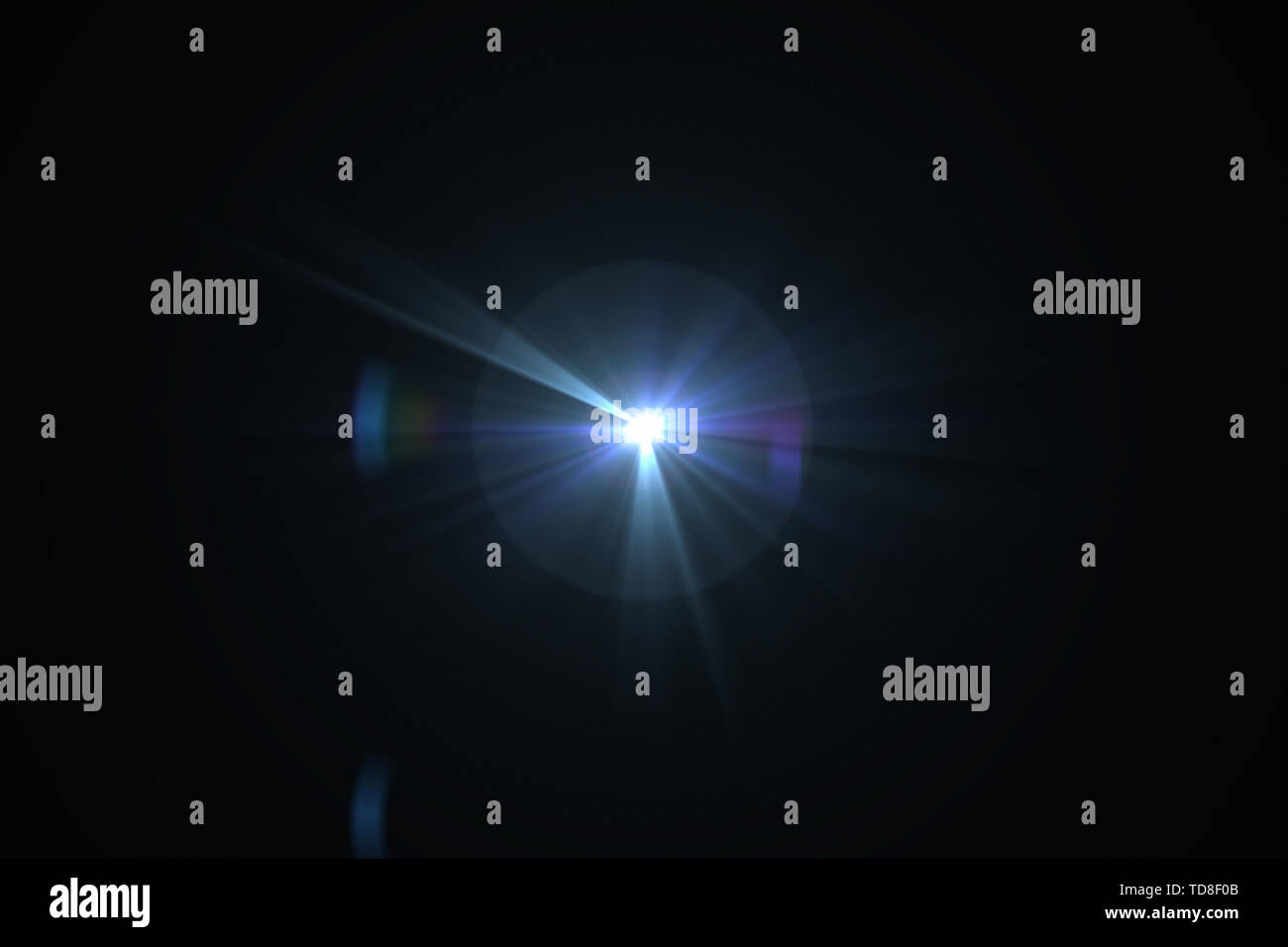 A variety of light lenses, glare effects, used as synthetic elements ...