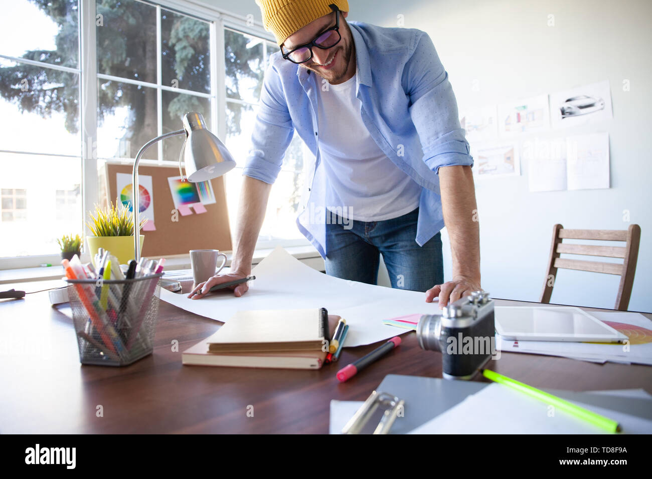 Design Studio Architect Creative Occupation Blueprint Concept Stock ...