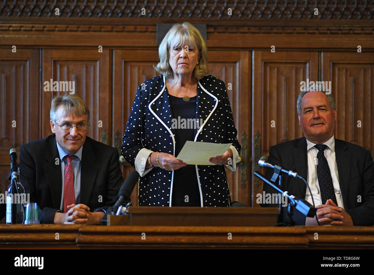 Dame Cheryl Gillan with Charles Walker (left) and Bob Blackman (right ...