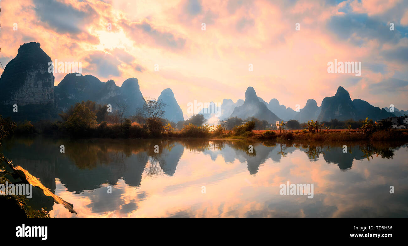Photographed at Mingshi Manor, Guangxi Stock Photo - Alamy