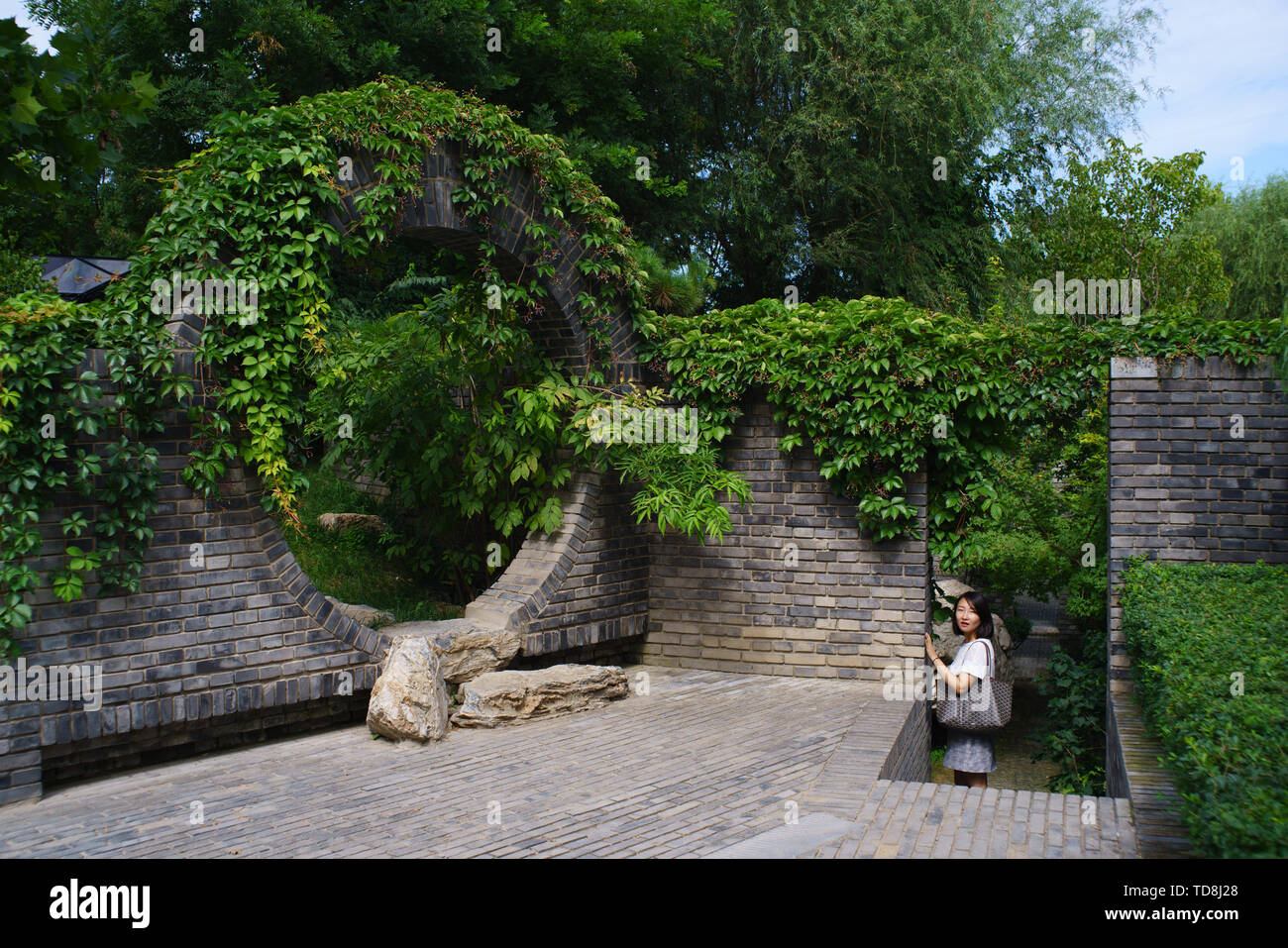 Beijing Red Brick Art Gallery Stock Photo - Alamy